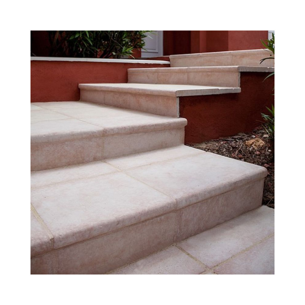 Dalle Riviera pierre naturelle reconstituée - 50x50x2.4cm - Carrelage ...